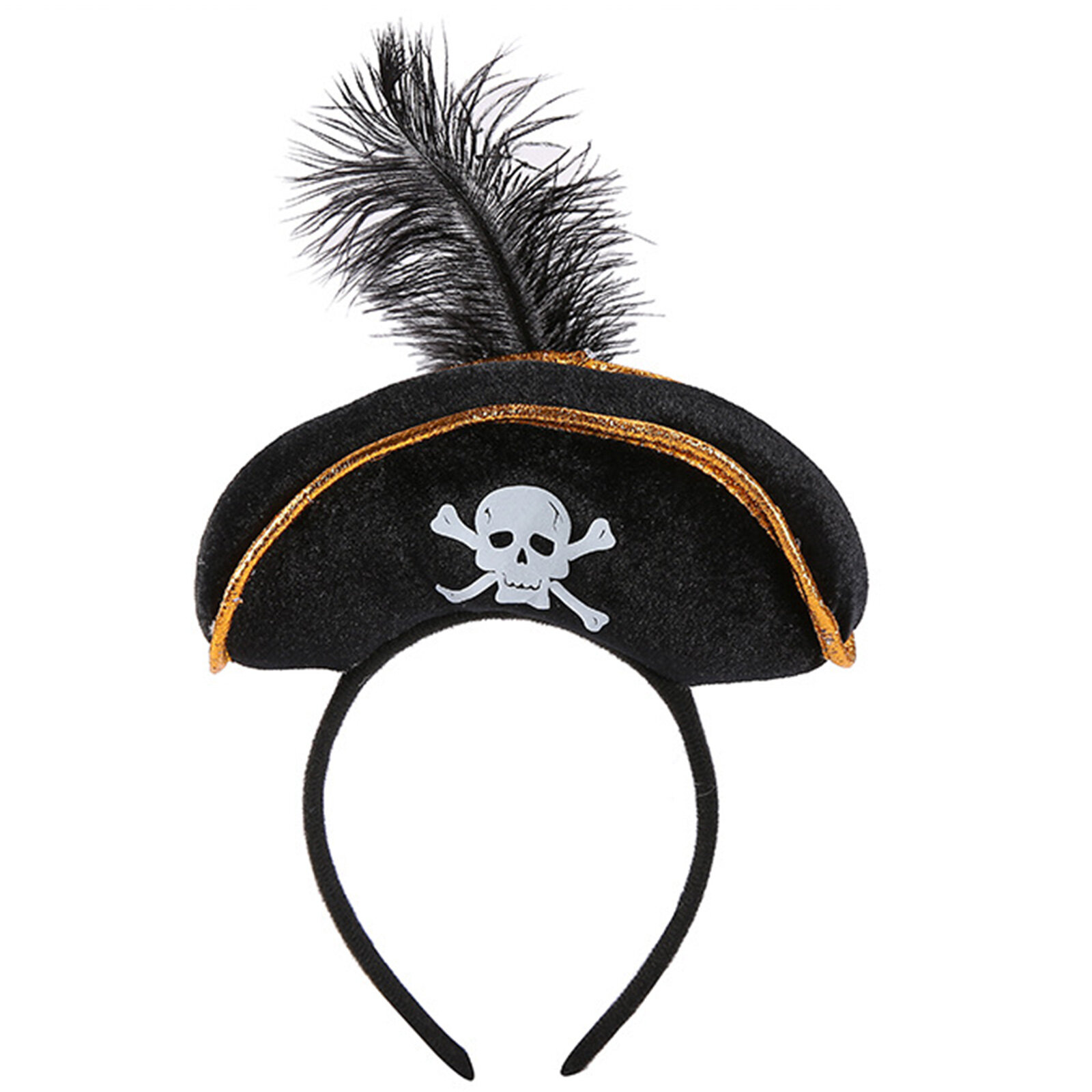 Pirate Hat Headband Day Of The Dead Headband Pirate Cosplay Headpiece