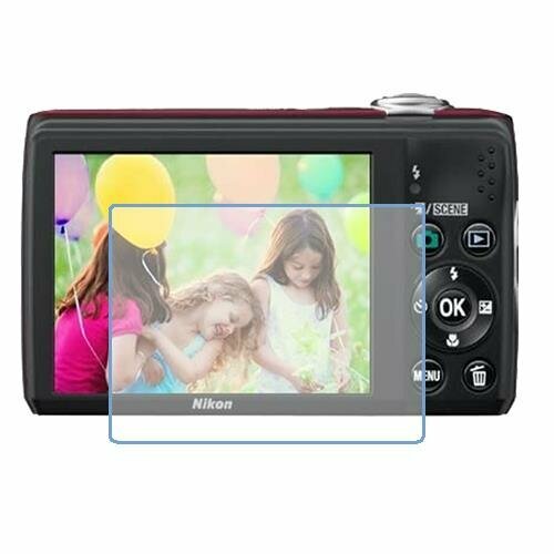 Скрин Мобайл защитный экран для фотоаппарата Nikon Coolpix L24 из нано стекло 9H