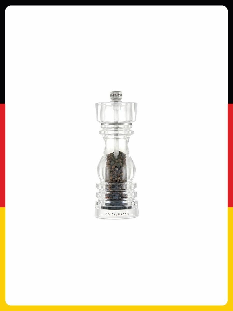 Мельница для специй Cole & Mason London прозрачная
