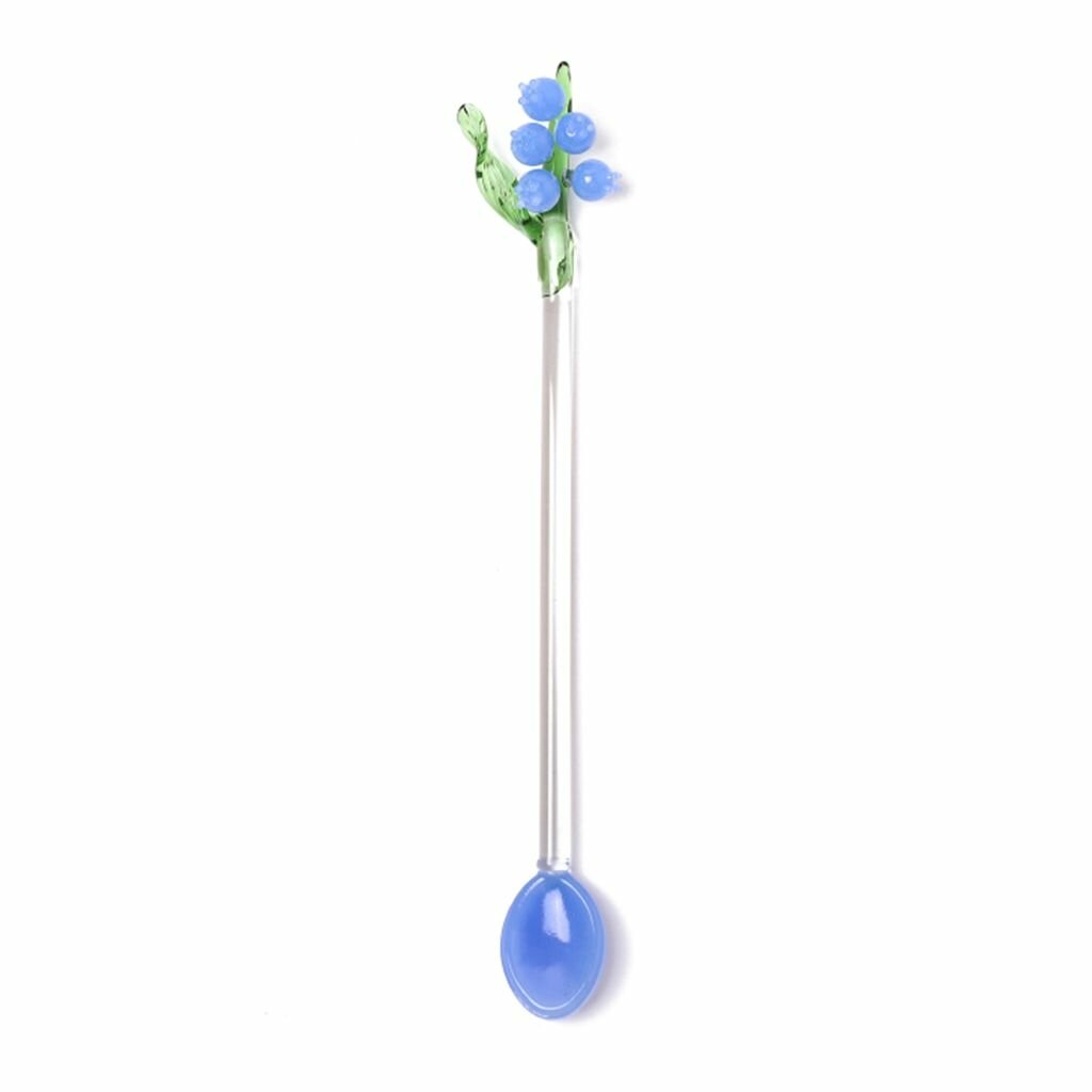 (Одна) Стеклянная ложка Bell Orchid(Одна) Стеклянная ложка Bell Orchid