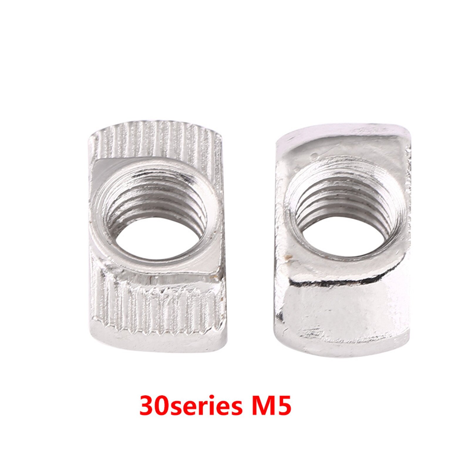 Гайка с Т-образным пазом и молотковой головкой, никелированная, из углеродистой стали, для алюминиевого профиля (EU30 M5*15.5*8)