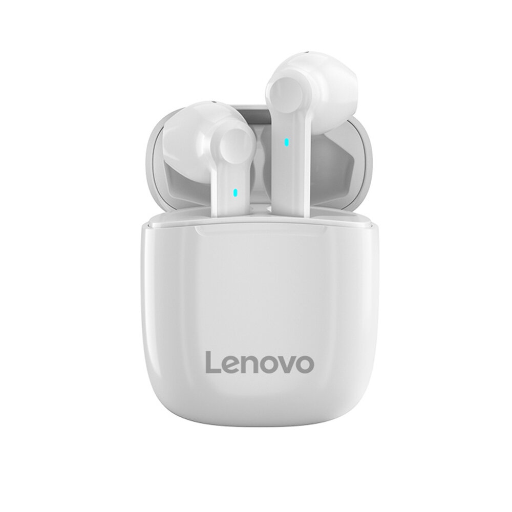 Беспроводные наушники Lenovo XT89 BT 5.0 белые с Type-C, 10мм динамик, 40mAh, 300mAh кейс, 3.5ч игры, IPX5