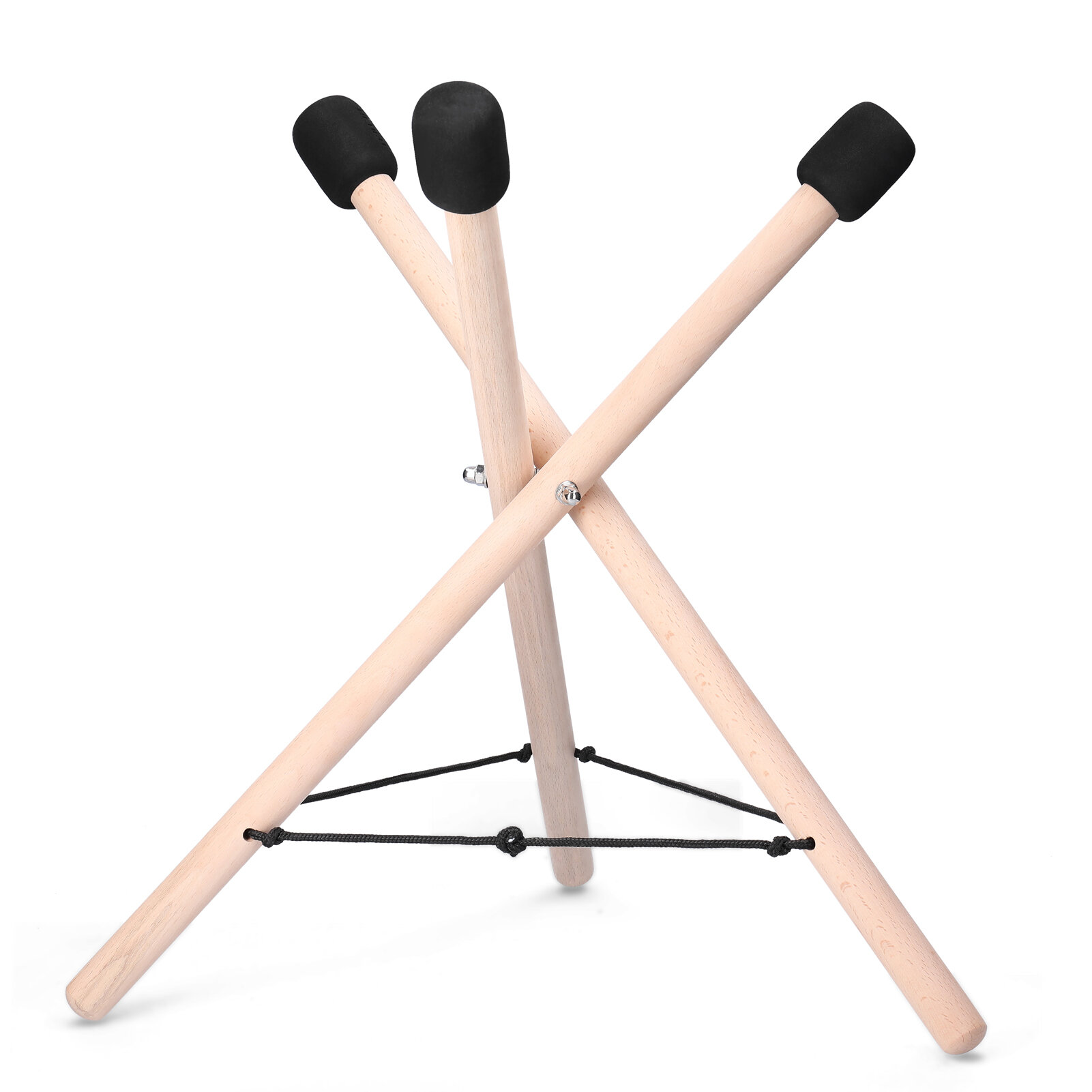 Стойка для ручного барабана, складная, кронштейн, стальной языковой барабан, аксессуар для музыкального инструмента, универсальная, деревянная, материал дерево, диаметр дерева около 30мм/1.18дюйма, подходит для стальных языковых барабанов размера approx.