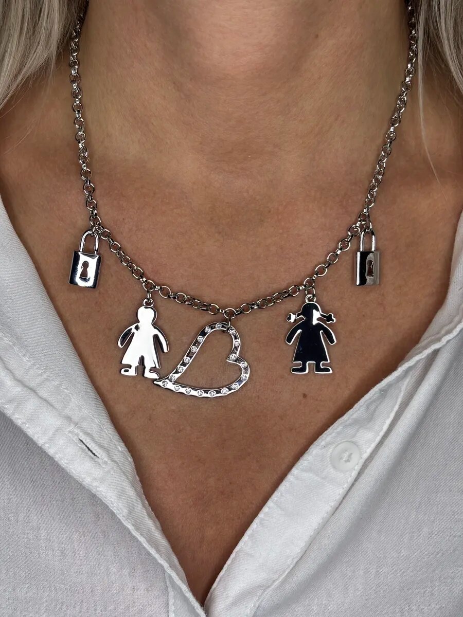 Комплект бижутерии: серьги, колье