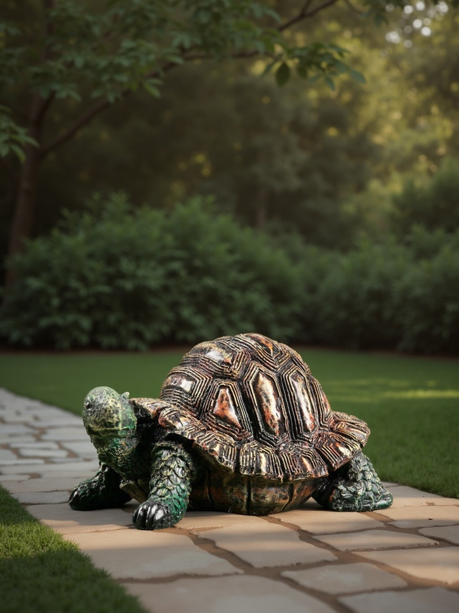 Садовая фигура Хорошие сувениры "Черепаха" новая, большая, 36х24х22 см
