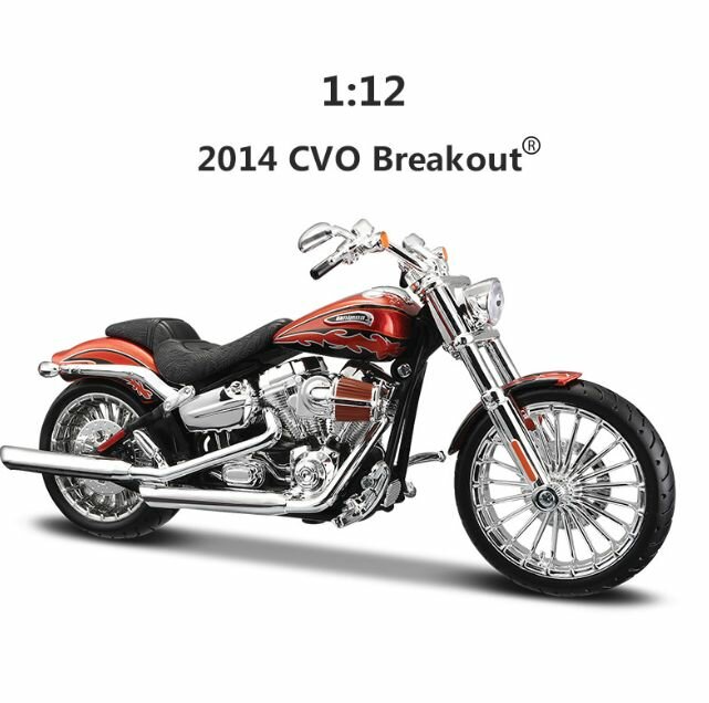 Модель гоночного мотоцикла Maisto 1:12 Harley Davidson 2014 CVO BREAKOUT (оранжевый)