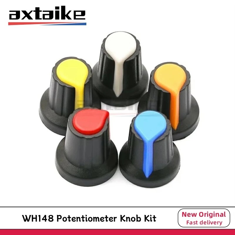 Комплект ручек потенциометров Axtaike WH148 (20 шт.) Red