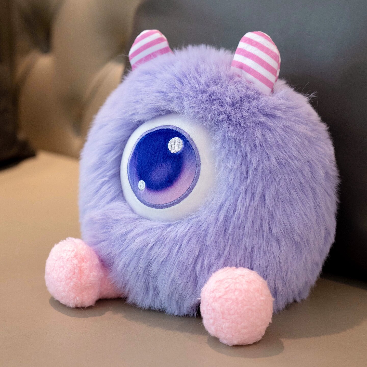 Милая плюшевая игрушка-монстр с одним глазом, очень мягкая кукла, успокаивающая кукла, подарок на день рождения для