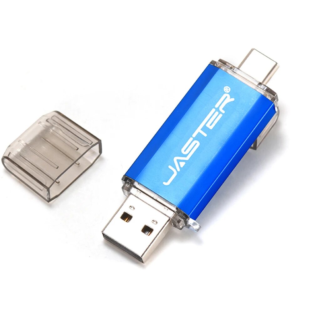 JASTER USB 3.0 Type-C флешка 128 ГБ Белый — фото 1