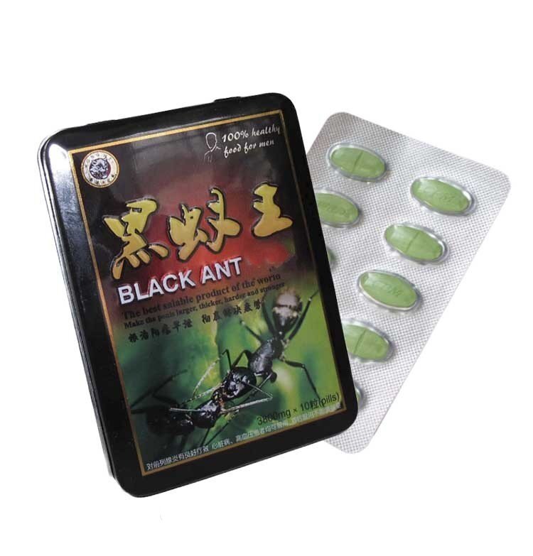 Таблетки Черный королевский муравей, пищевая добавка для мужского здоровья, 10 таб