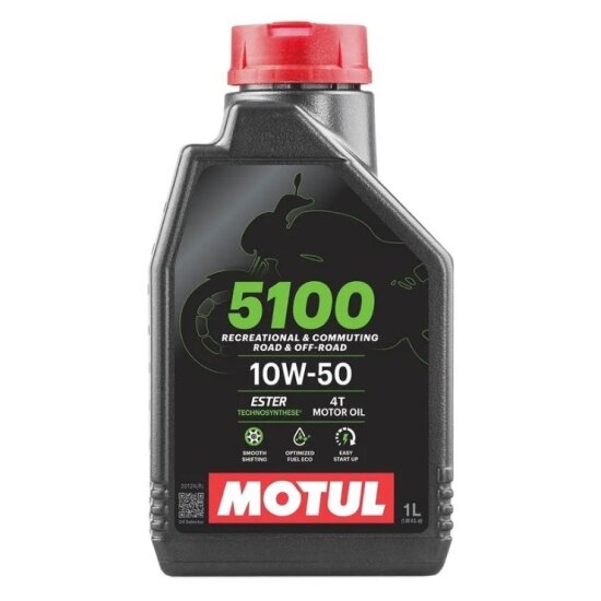 Моторное масло Motul 5100 Ester 4T 10W-50 полусинтетическое 1л (Вьетнам)