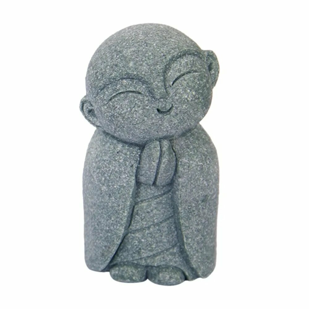 Миниатюрная фигурка монаха Будды, декорация для аквариума в японском стиле, каменная скульптура для сада и дома