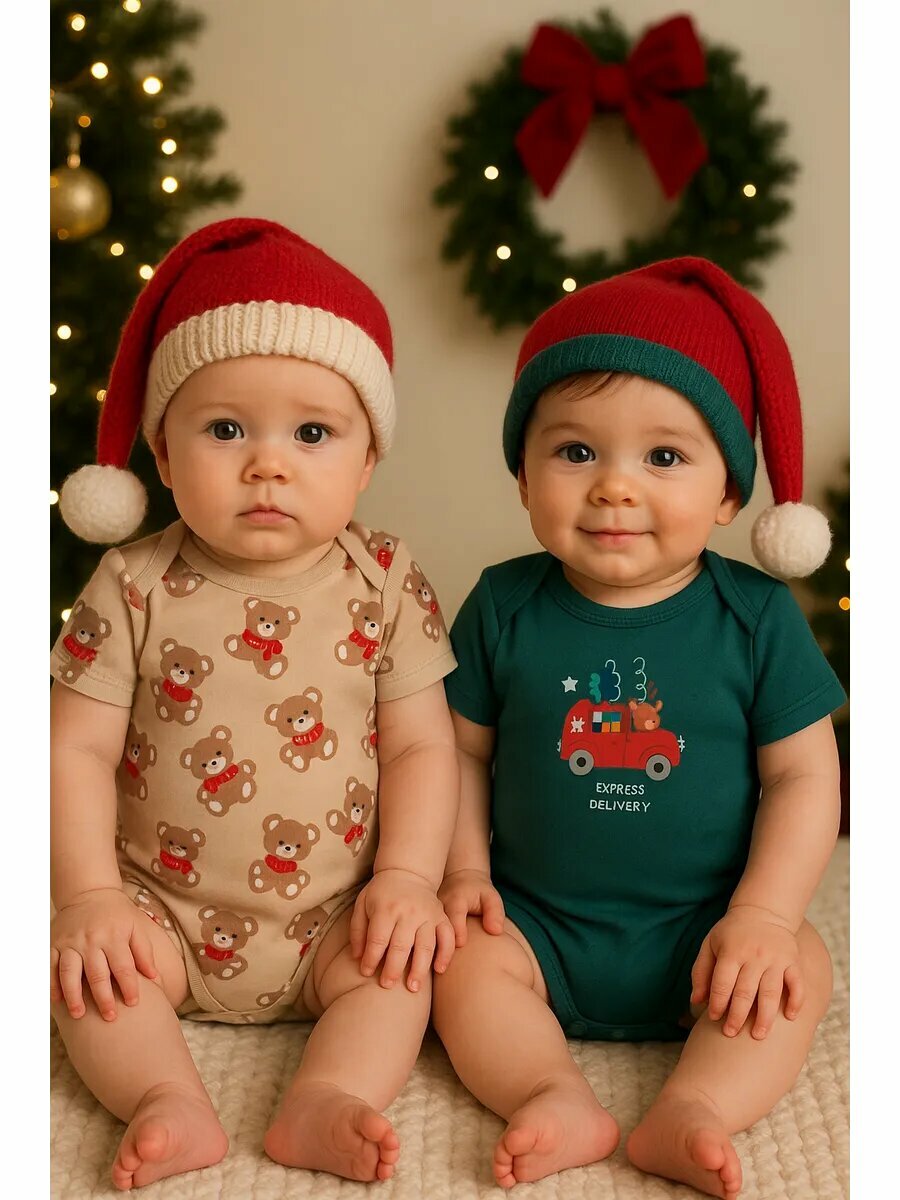 Боди для малышей, комплект из 2 шт.