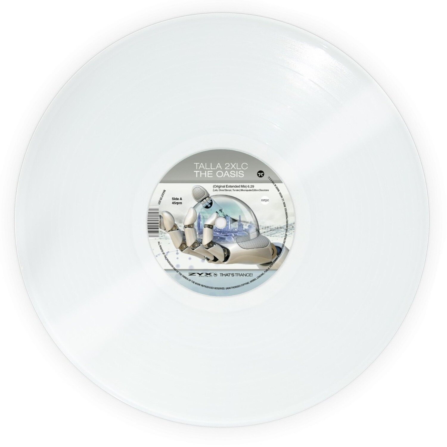 Виниловая пластинка Talla 2XLC - The Oasis, Vinyl, 12", 45 RPM, Maxi-Single, Limited Edition, Transparent