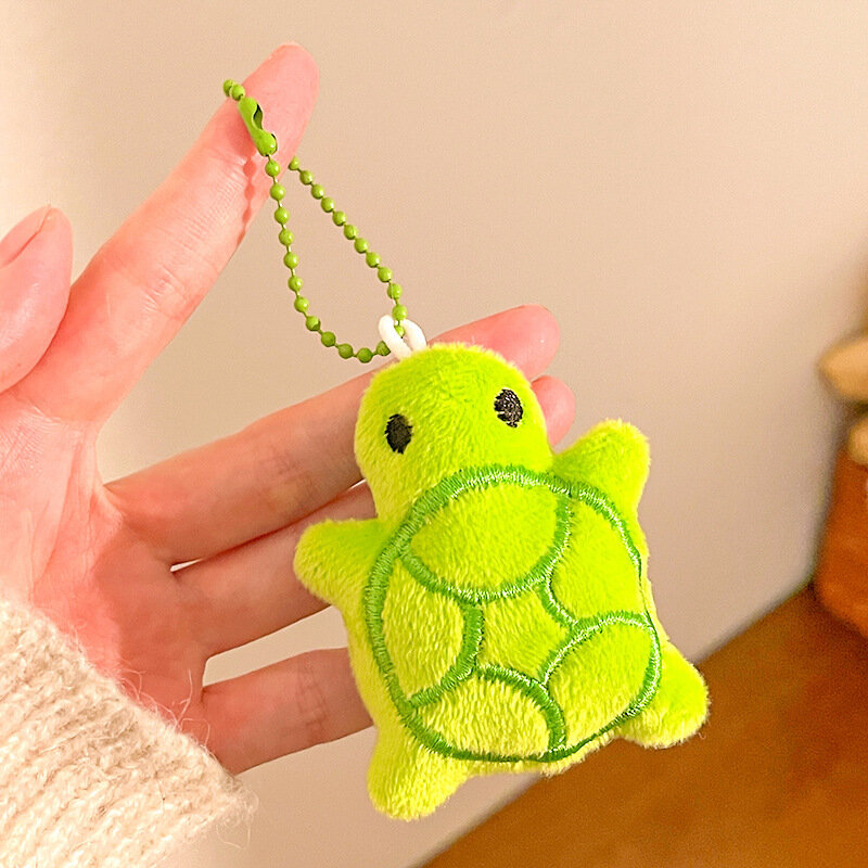 Креативный плюшевый брелок в виде зеленой черепахи для рюкзака F-5120