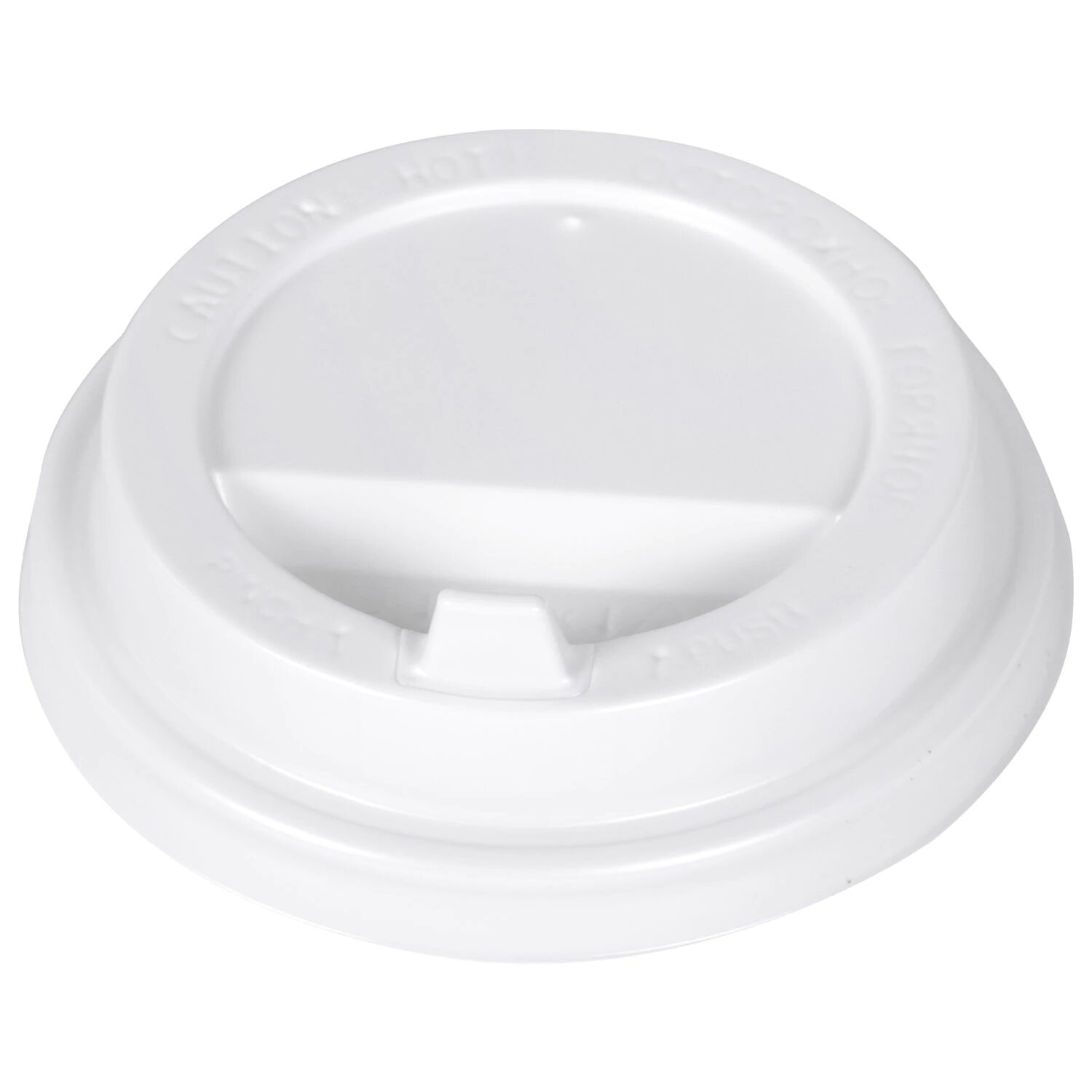 Крышка для стакана 200-250 мл, диаметр 80 мм, 100 штук с клапаном-носиком, белая, скандипакк, 8027