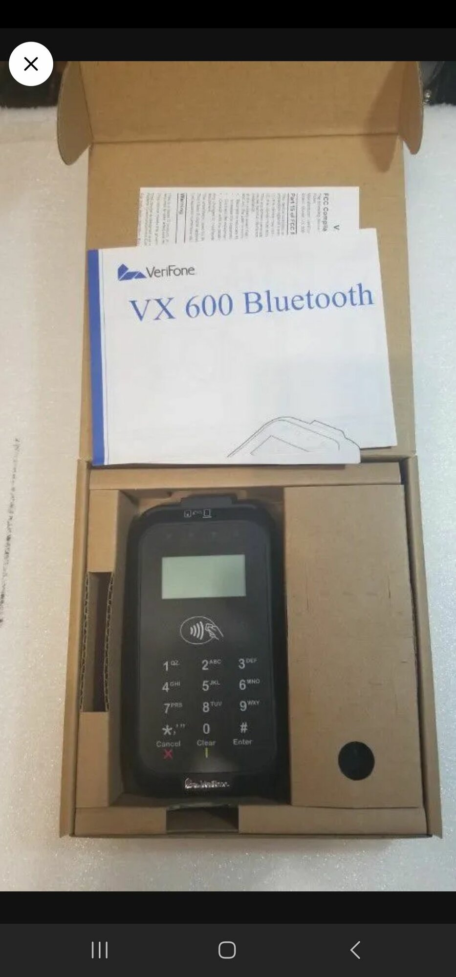 Заблокирован Терминал оплаты VeriFone VX600 Bluetooth 2D/3D