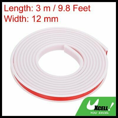 UXcell U-образная кромка 9.8Ft (12мм) белая для шкафов
