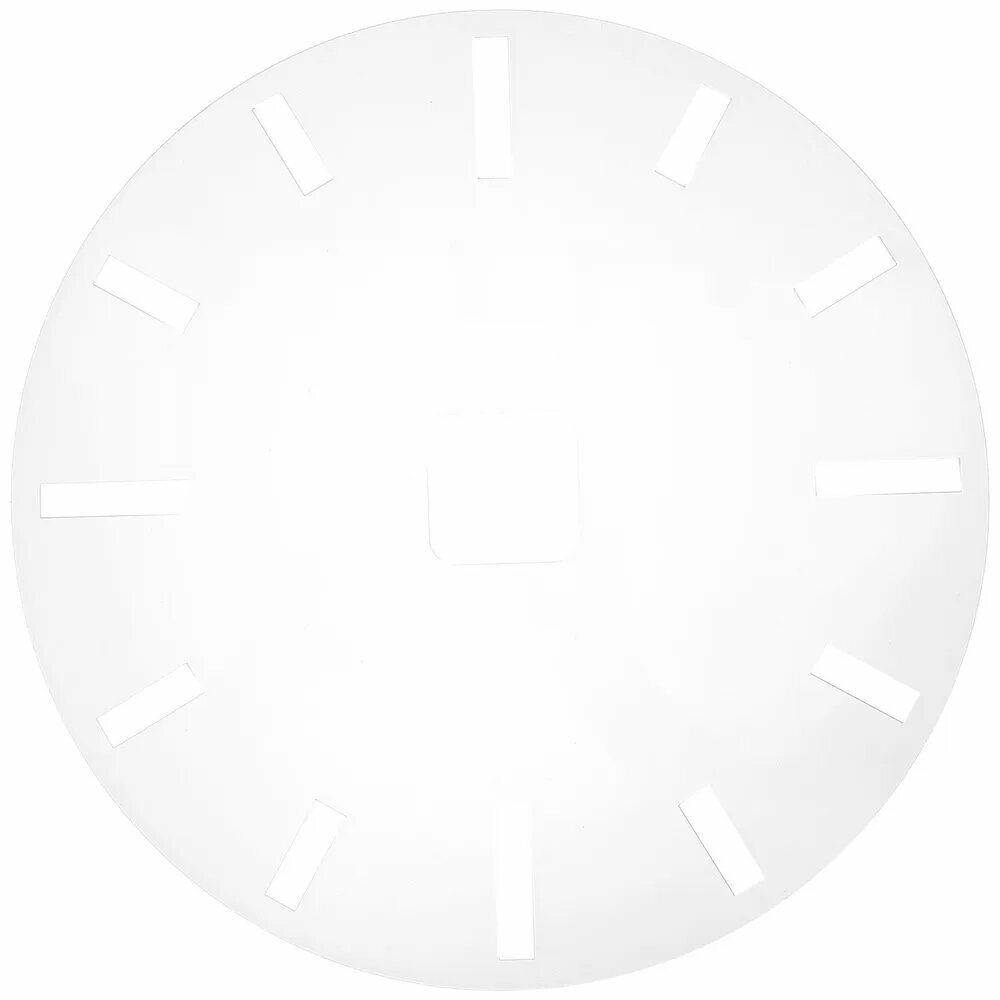 Акриловый шаблон циферблата часов с разметкой для работы с фрезером, для домашнего декора