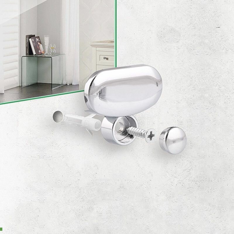 4 шт. держатель для зеркала из цинкового сплава для ванной, настенный зажим, аксессуары для стекла