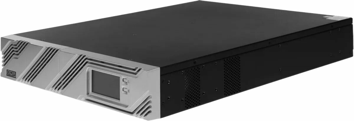 ИБП Powercom SRT-2000A LCD черный, линейно-интерактивный, мощность 2000ВА/1800Вт — фото 1