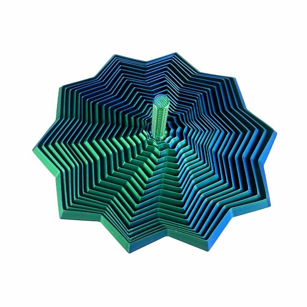 3D-печатная многоугольная гравитационная спиральная башня