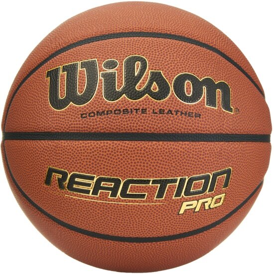 Мяч баскетбольный Wilson REACTION PRO 285 BSKT коричневый, р. 6