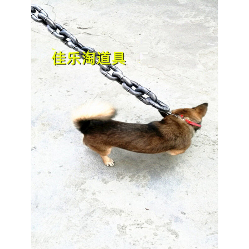 Товары для домашних животных 1.5m Черная тонкая железная цепочка (только цепочка без воротника с крючком)