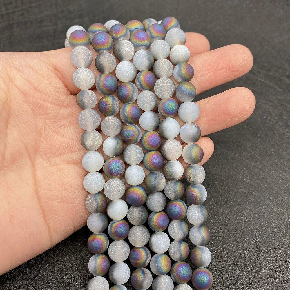 Матовые бусины из агата LILDBZ 8mm-48pcs, F