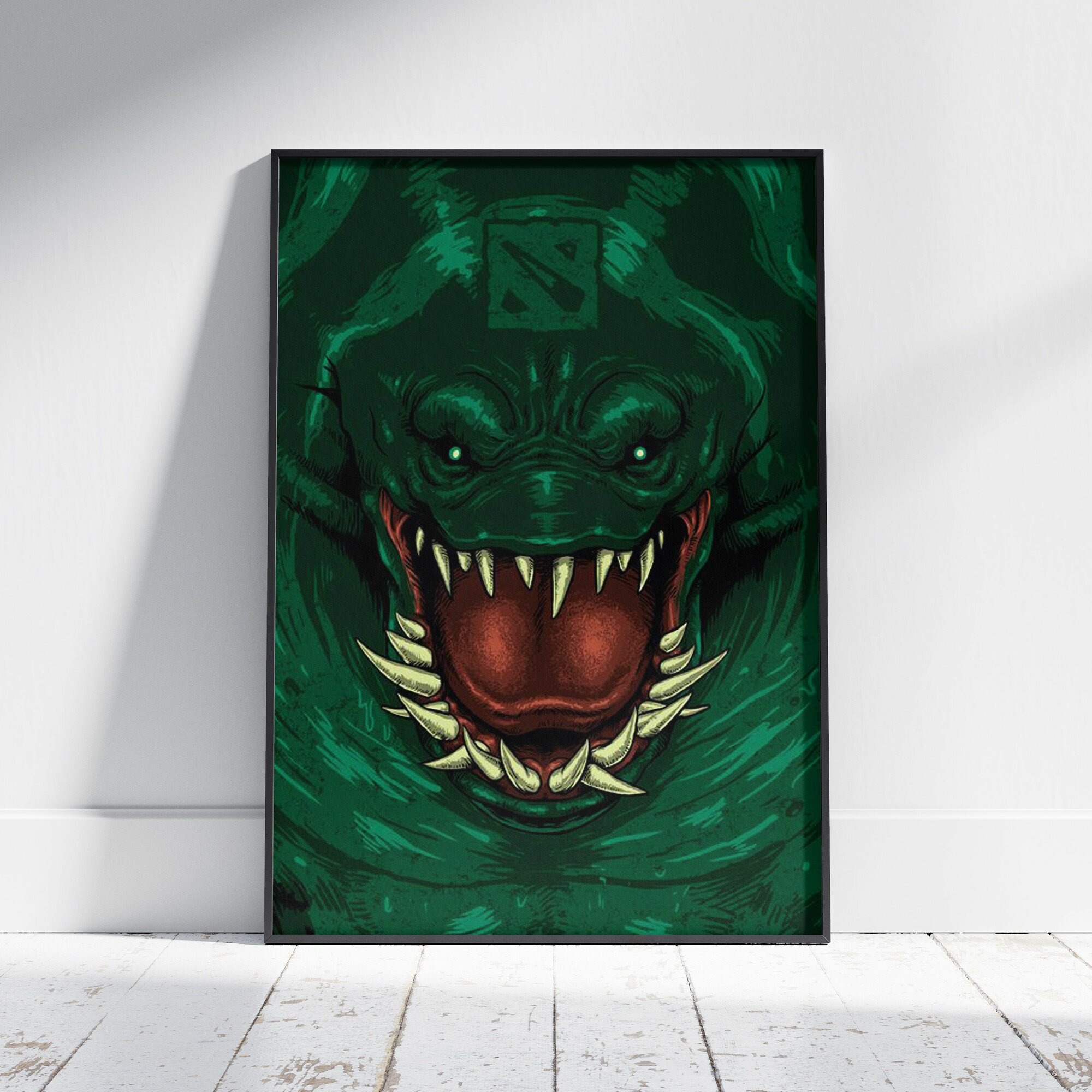 Плакат на стену для интерьера Dota 2 (Tidehunter 2) - Постер по игре формата A3 (30х42 см)