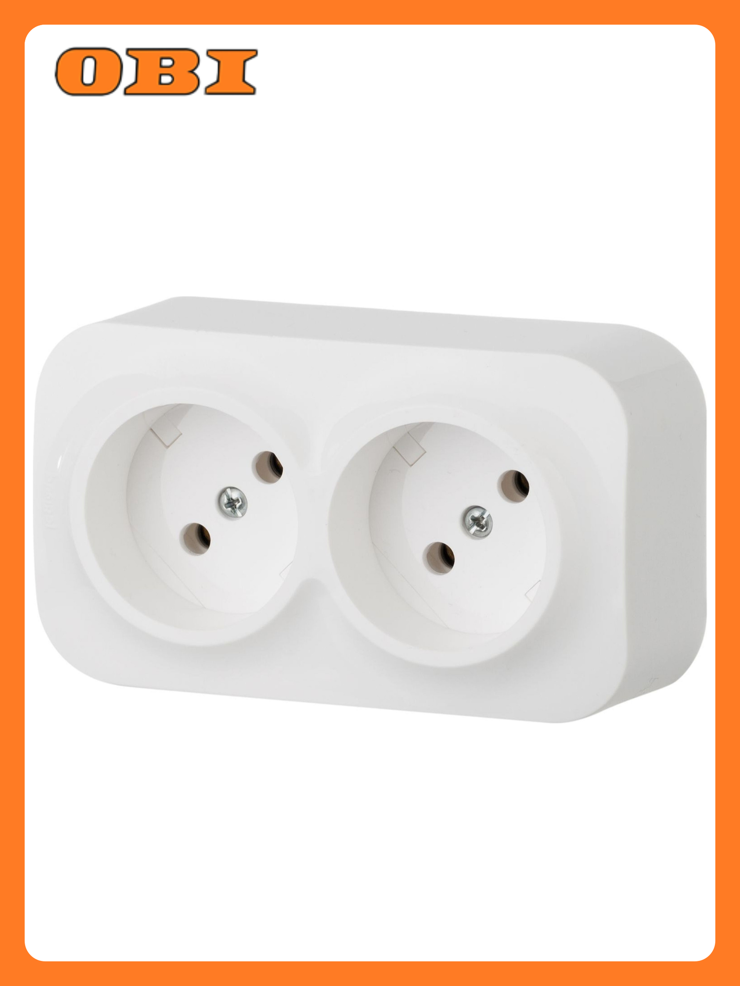 Розеточный блок Legrand Quteo 782231, двухместный, белый, IP20, пластик