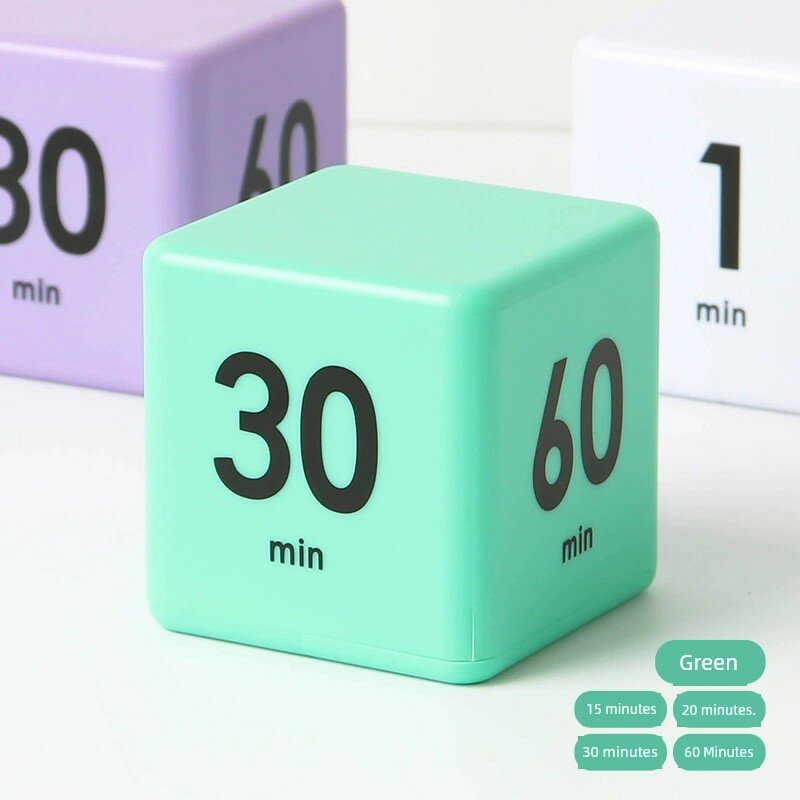 Куб-таймер для эффективного управления временем: часы-песочные для учебы, работы, кухни, напоминания, решения задач для
