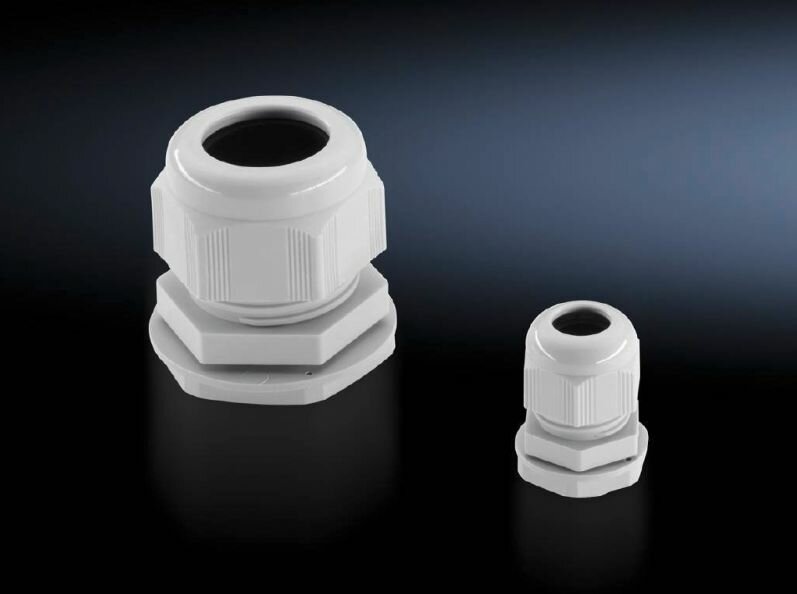 2411 630 5шт Кабельный ввод M25-G, Кабельный ввод Rittal M25х1,5, диапазон зажимаемых проводников: 12 - 15 мм, SW 33 мм, IP68, материал: пластик