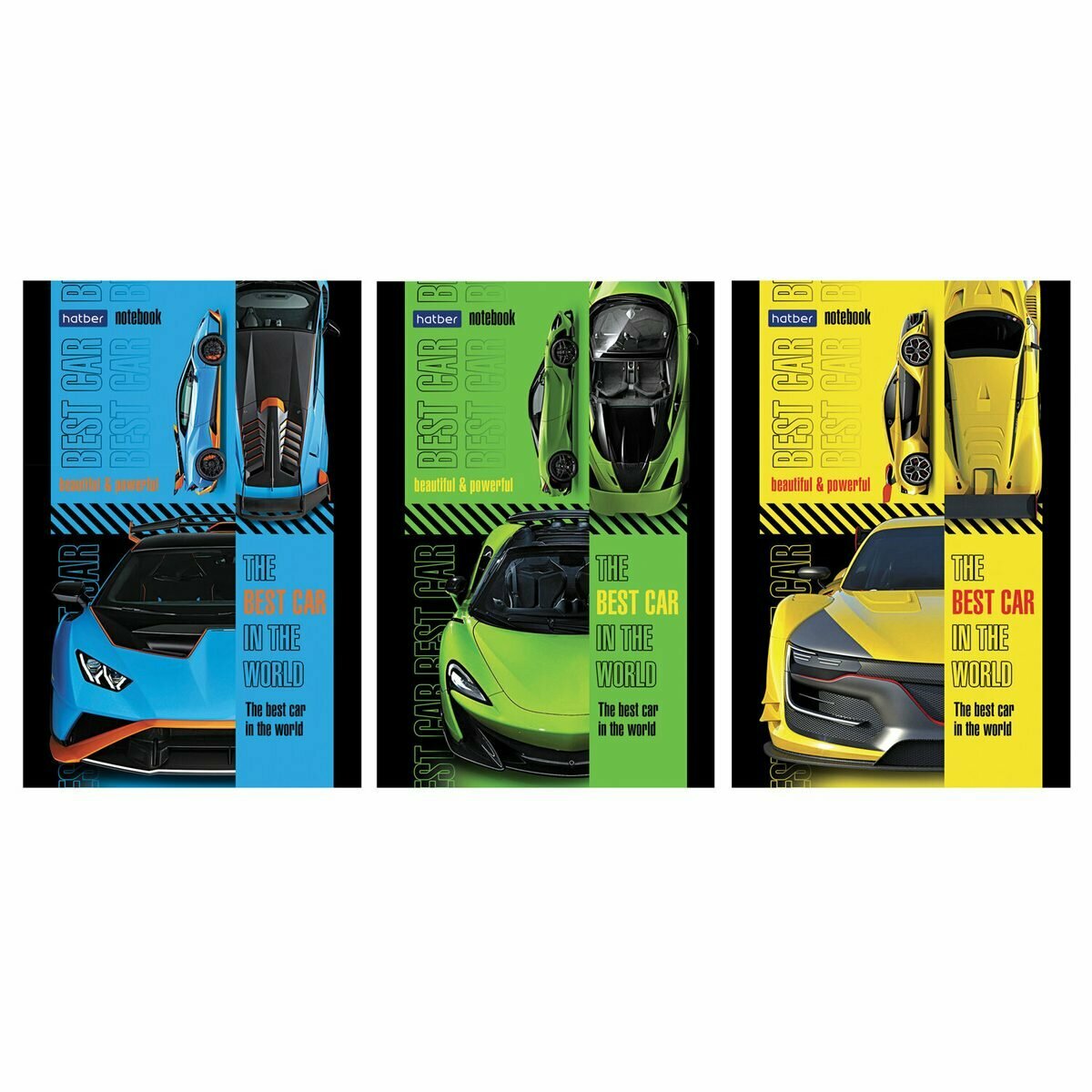 Блокнот малый формат А6, 40 л, склейка, мелованная бумага, клетка, глянцевая ламинация, HATBER, "Ск (40Б6лA1к)