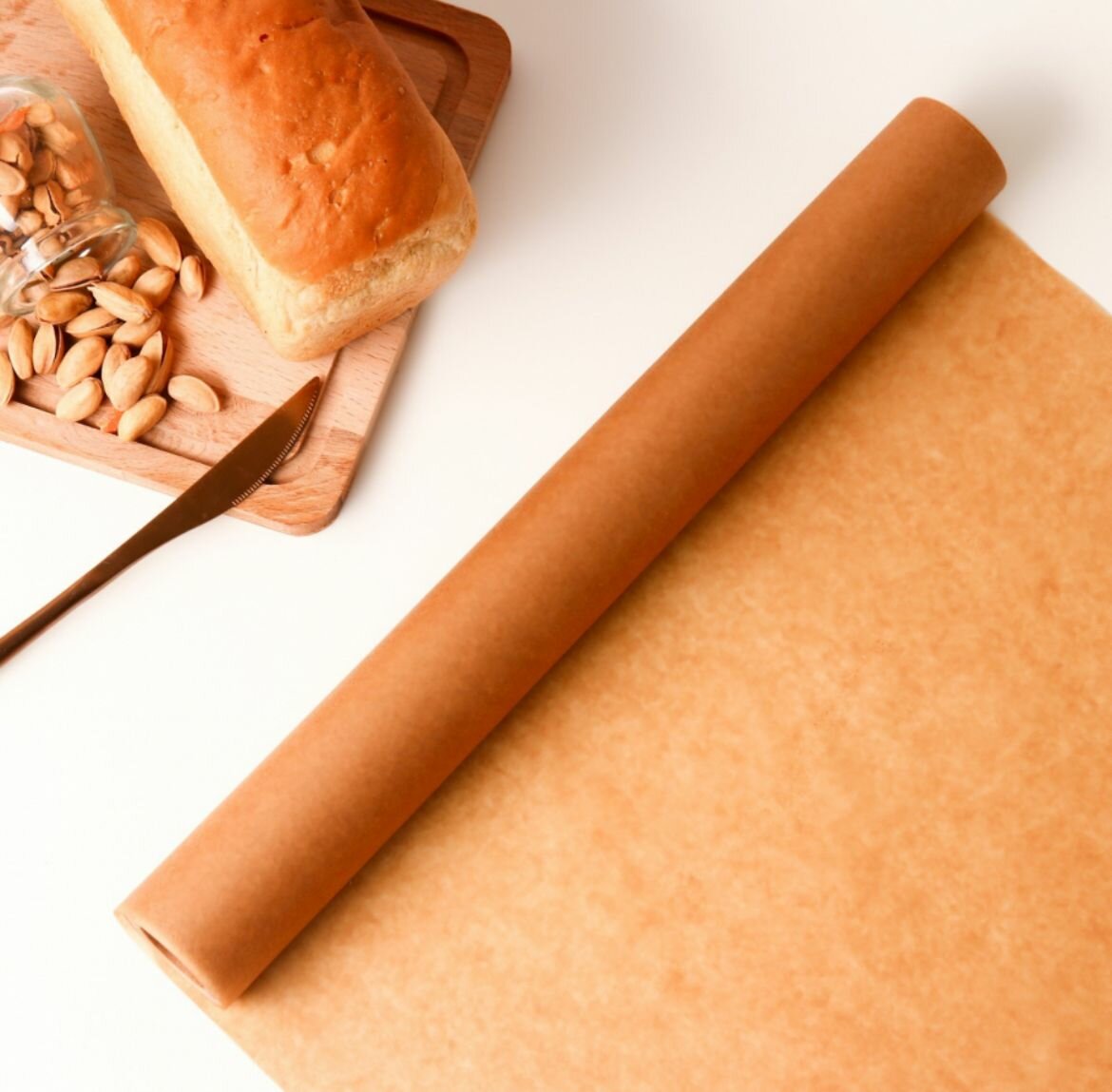 Бумага д/выпечки силиконизированная 380мм*8м коричневая