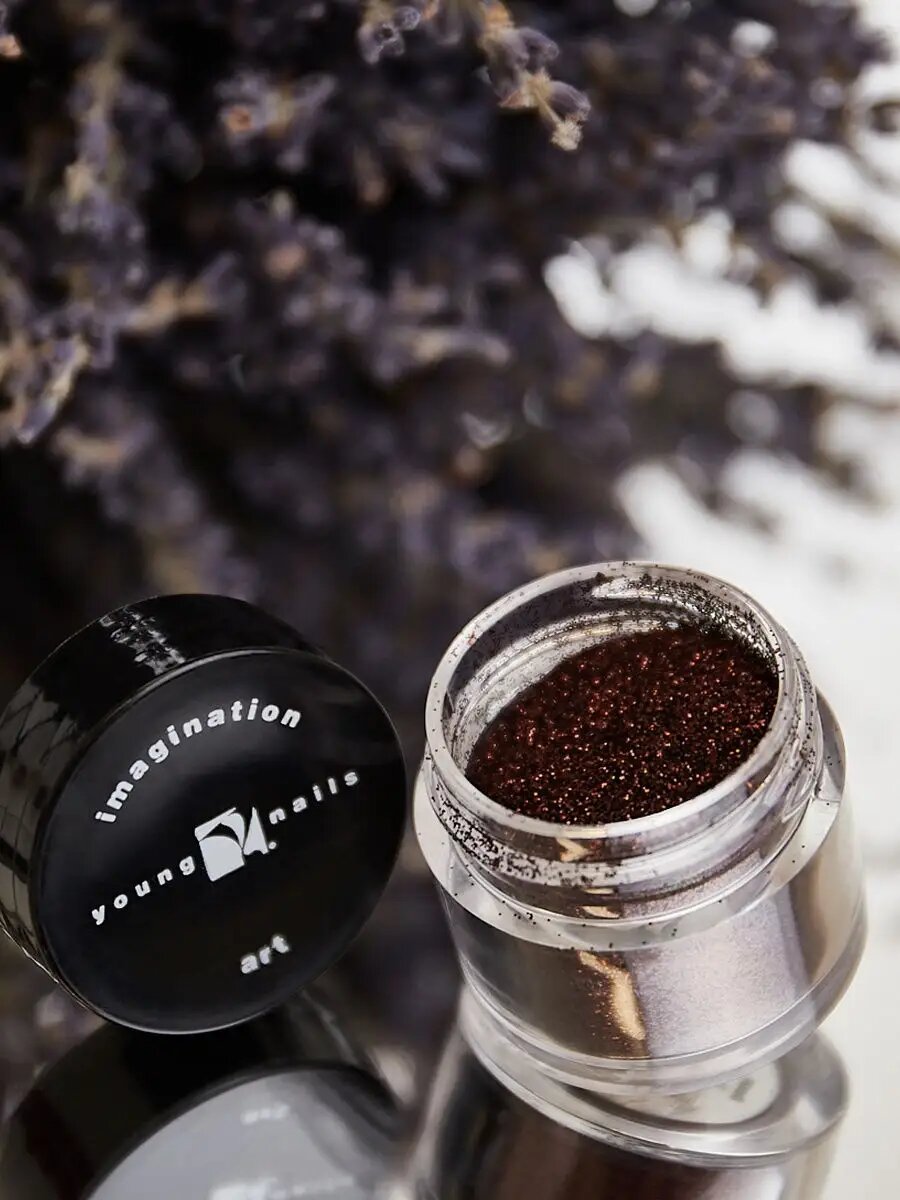 Глиттер блестки шиммер для дизайна ногтей Young Nails, США