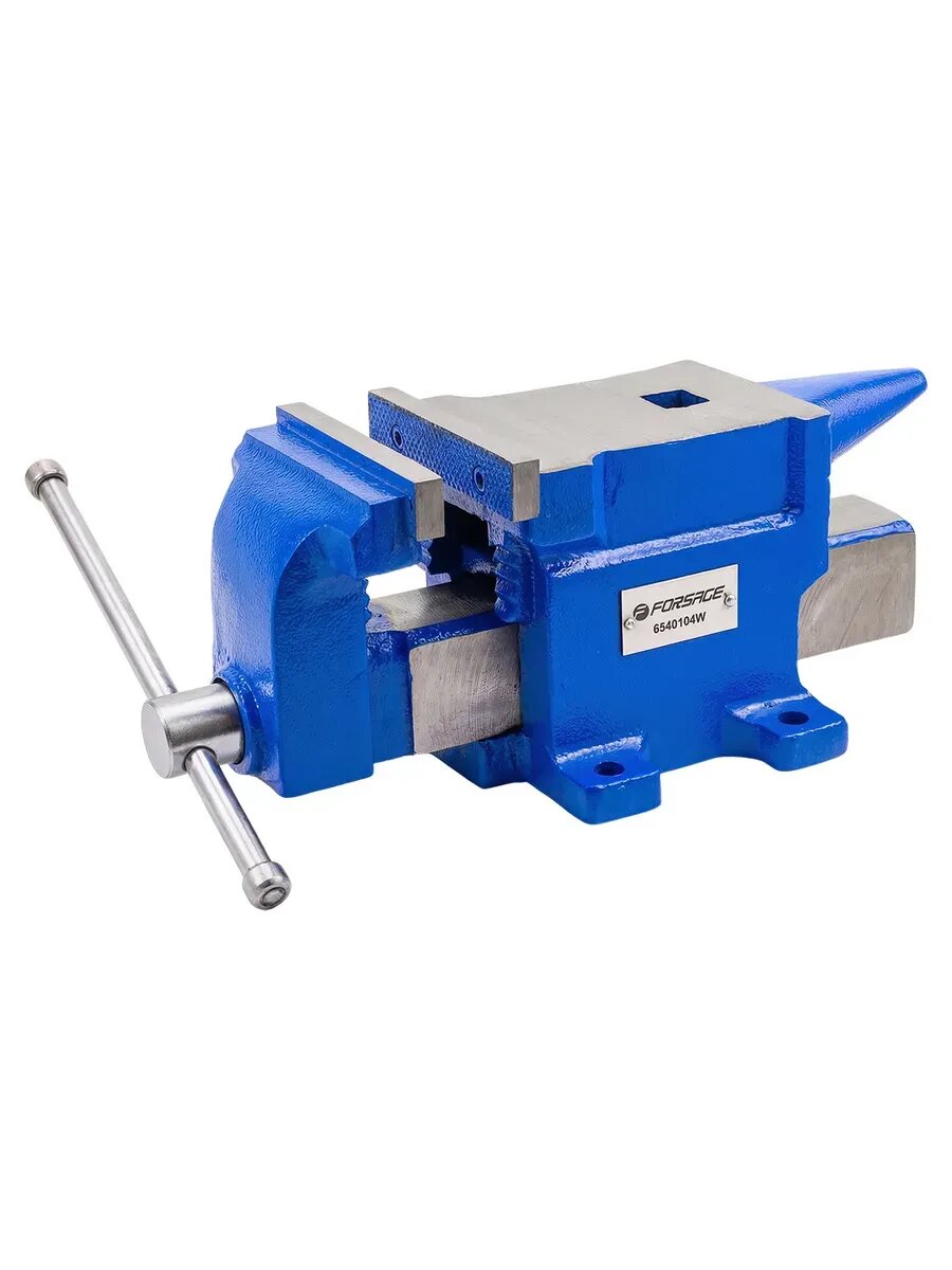 Тиски слесарные 100 мм с наковальней настольные