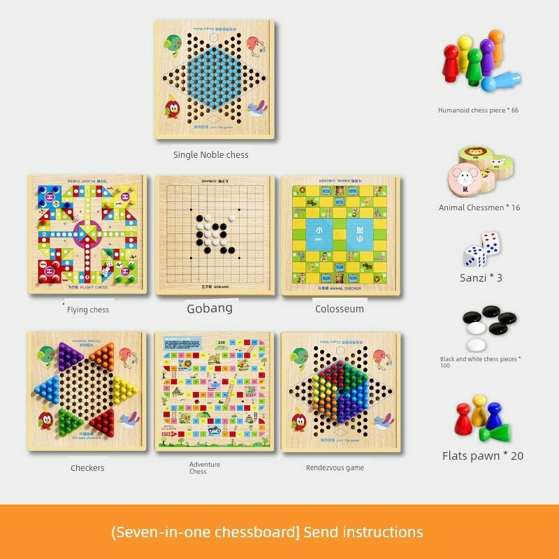 Летающие шахматы, нарды, детская версия для детей 6-10 лет, шашки, универсальная шахматная доска, развивающий набор