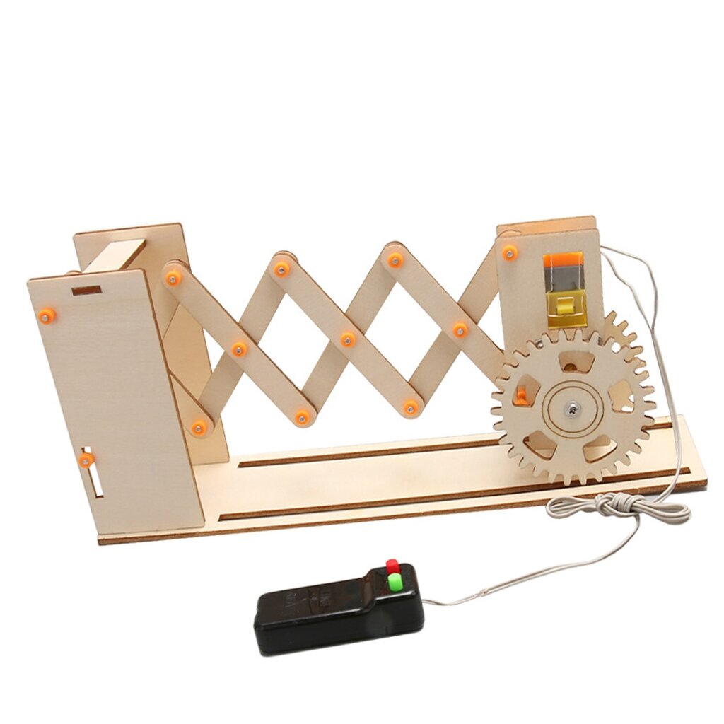 Электрические Складные Ворота Безопасности DIY Наборы Для Научных Экспериментов и Обучающая Модель Игрушки для Детей Физические Проекты Стволовая Игрушка
