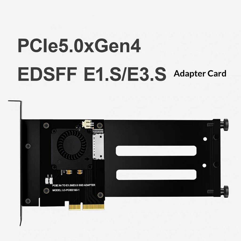 Адаптер PCIe 5.0 E1S с вентилятором — фото 1