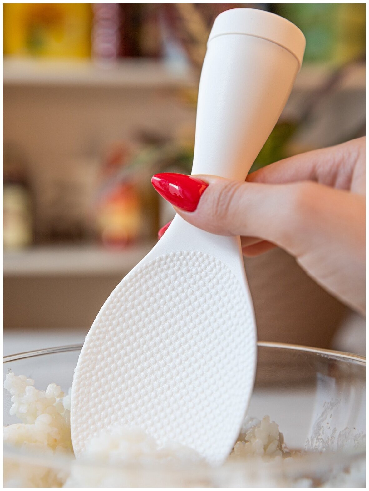 Ложка неваляшка с текстурной поверхностью 8,5*6,8*3,7 см AKEBONO