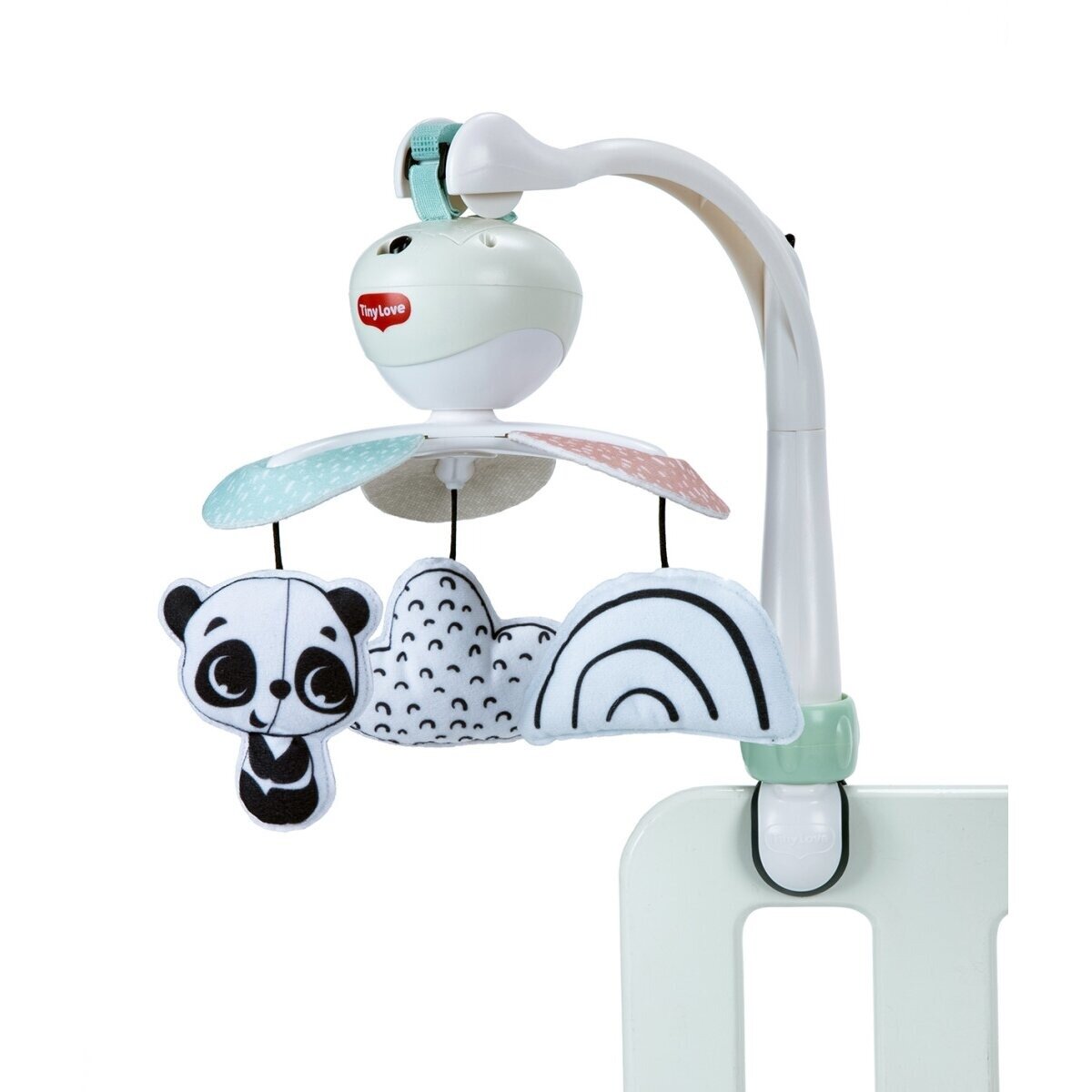 Мобиль мультифункциональный Tiny Love «День и ночь» 3-в-1, белый/черный