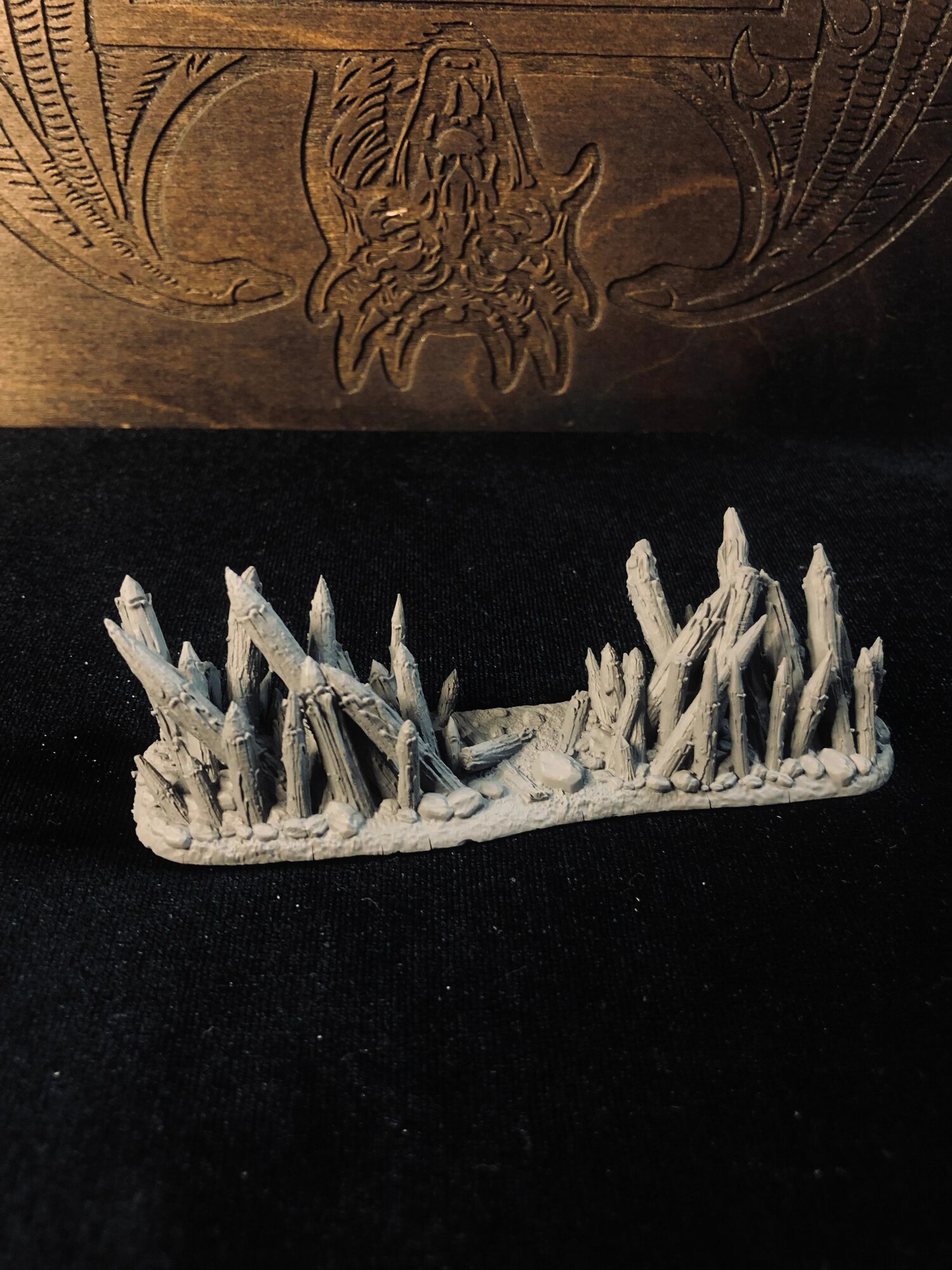 Частокол, баррикада 3 - Террейн, Миниатюра для настольных игр DnD, ДнД, Dungeons & Dragons, Pathfinder.