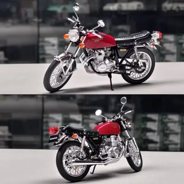 Новинка в наличии! Модель мотоцикла Honda CB400 Four в масштабе 1:12 от Aoshima, изготовленная из сплава и смолы, для детей, коллекционная игрушка, подарок.
