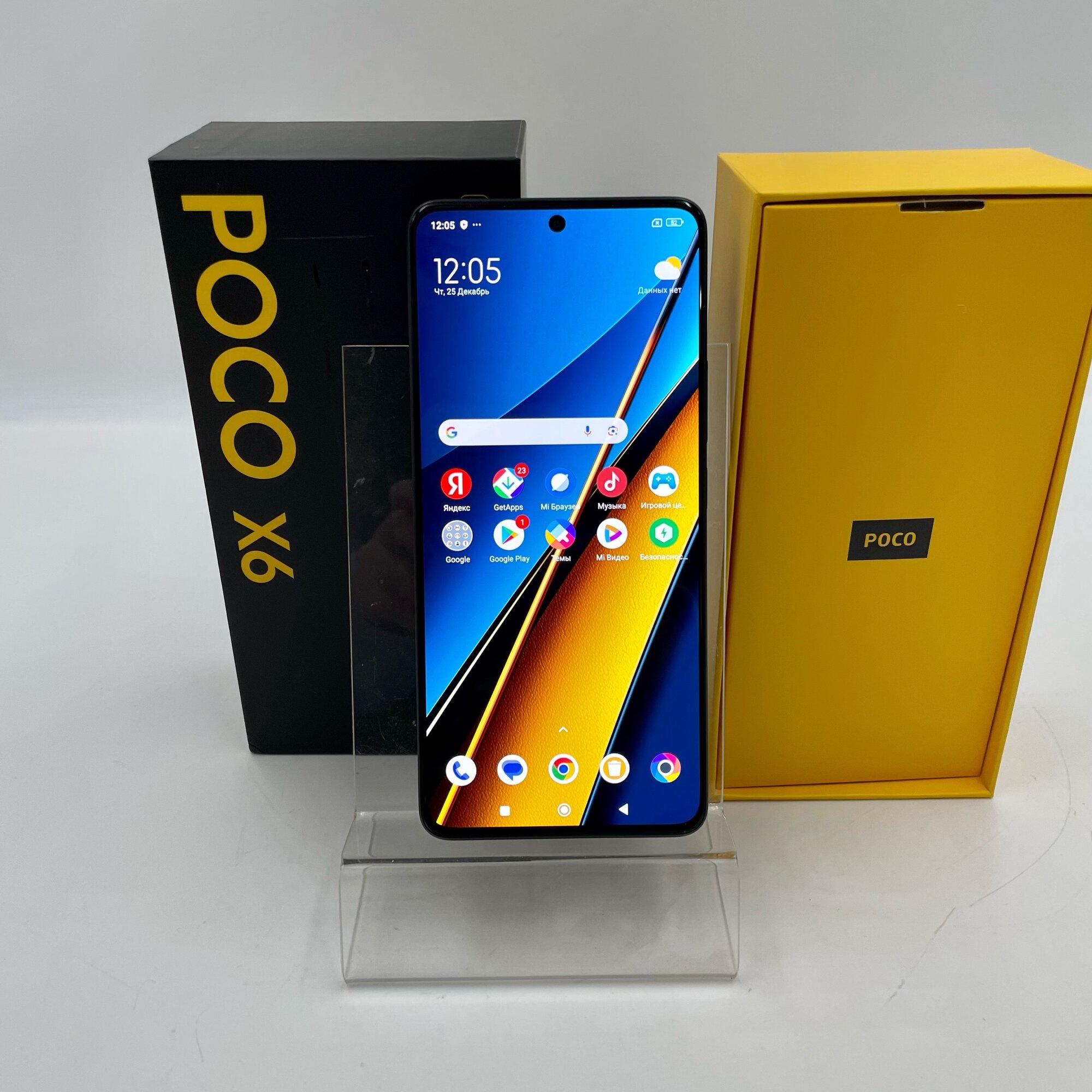 Смартфон POCO X6 5G 8/256 ГБ, черный, AMOLED-экран 120 Гц, камера 64 Мп, Snapdragon 7s Gen 2,5G, быстрая зарядка 67Вт