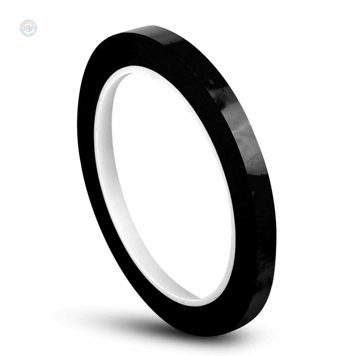 Термостойкая самоклеящаяся изоляционная лента 5 мм, 66 м, ПЭТ, не оставляет следов, для электроники и быта