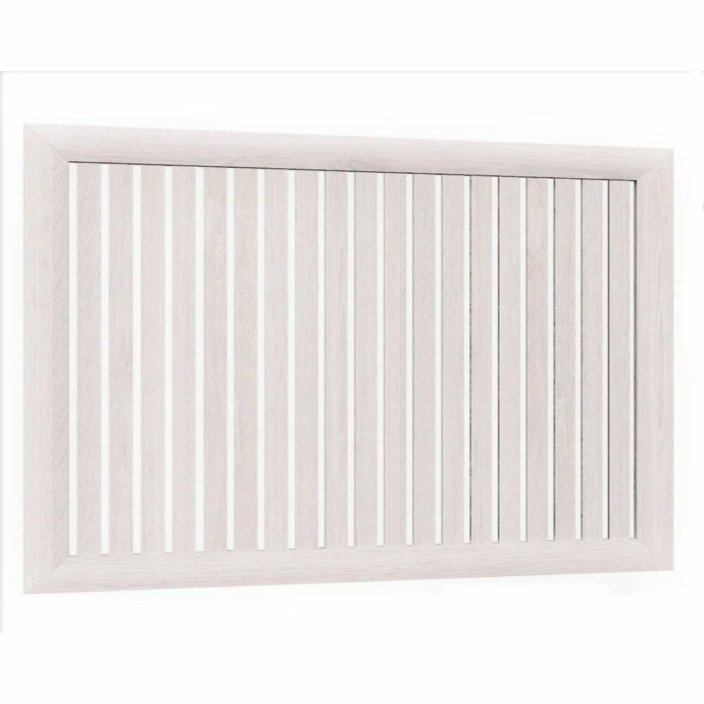 Реечный экран для радиатора Стильный Дом 120x60 см, Ясень белый v530743