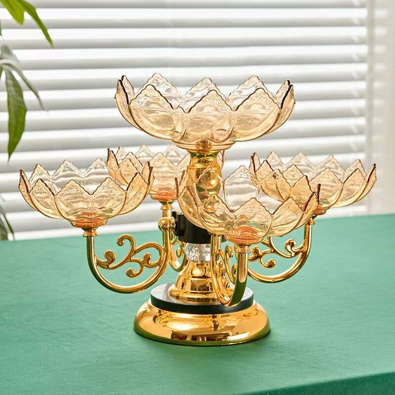 Вращающийся многоярусный поднос для фруктов в гостиной--MUMOU-CJX2