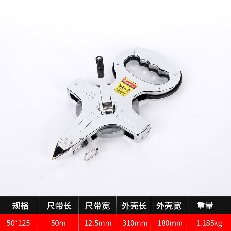 Утолщенная линейка Orton с защитой от падения портативная стальная рама Линейка 30 м 50 м 100 ручная заводная линейка