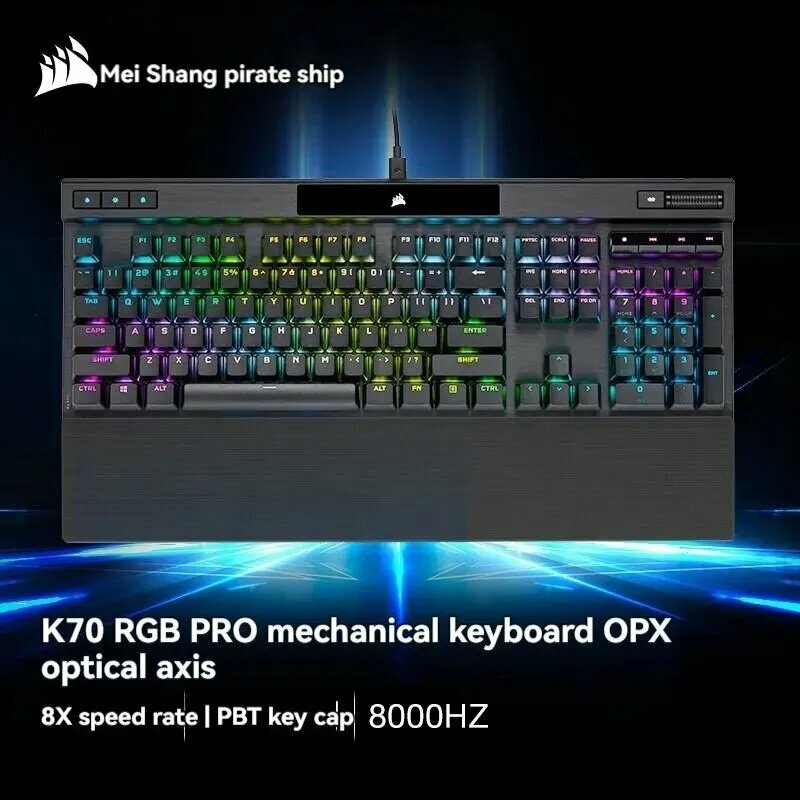 Corsair Игровая клавиатура проводная , Английская раскладка, темно-зеленый